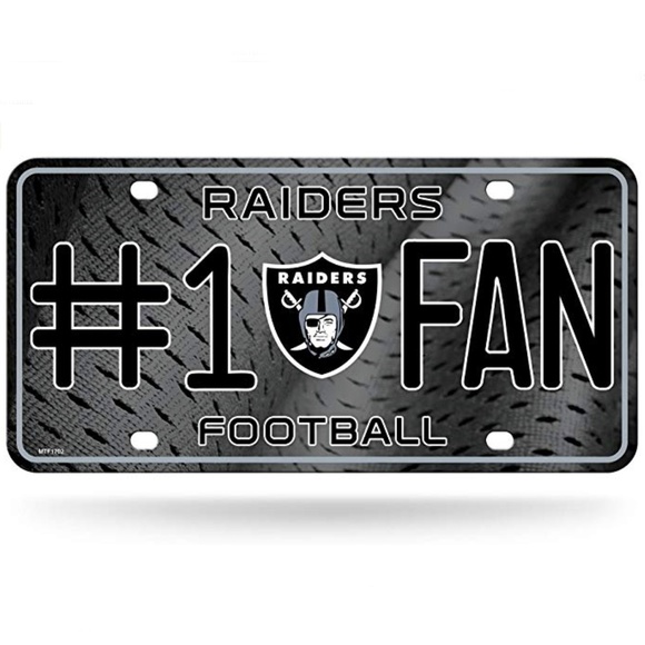 Wall Decor | Nfl Las Vegas Raiders 1 Fan License Plate | Poshmark